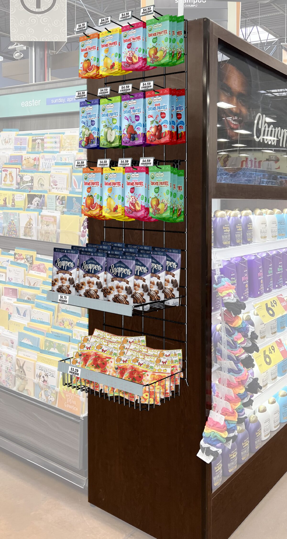 End Cap Side Panel Grid Display | TM Shea Products