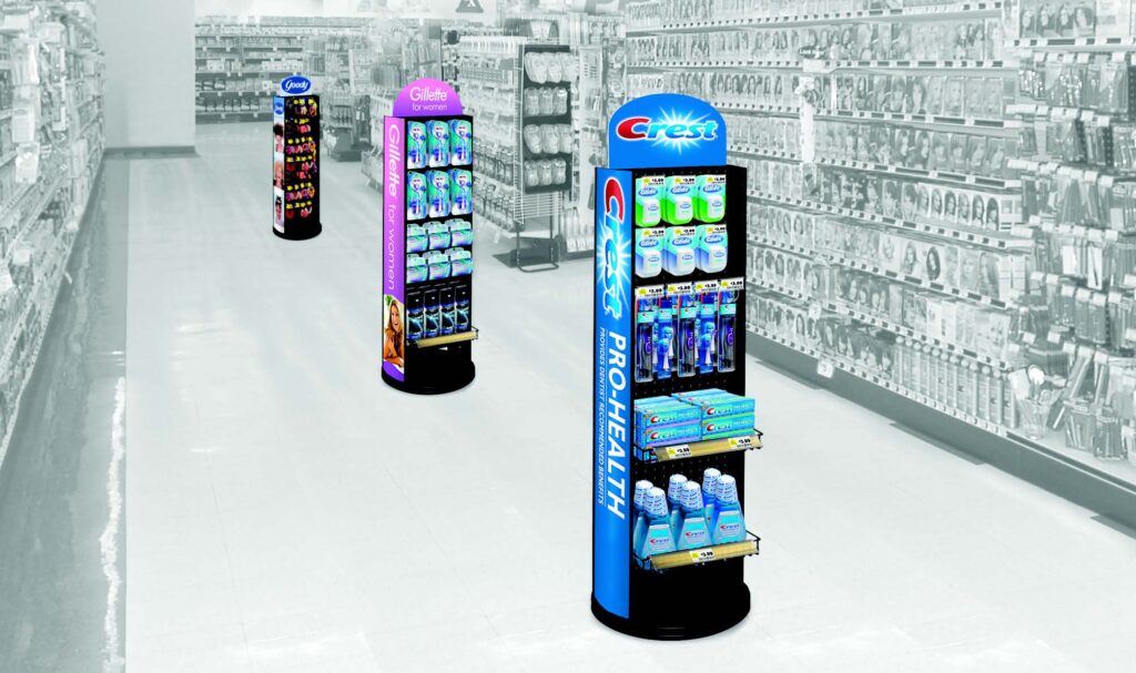 Mini Peg Board PowerPillar Floor Spinners | TM Shea Products