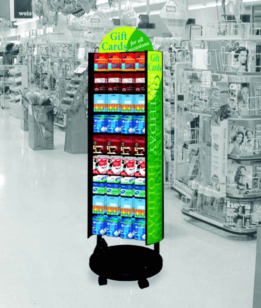 Peg Board PowerPillar Floor Spinners | TM Shea Products