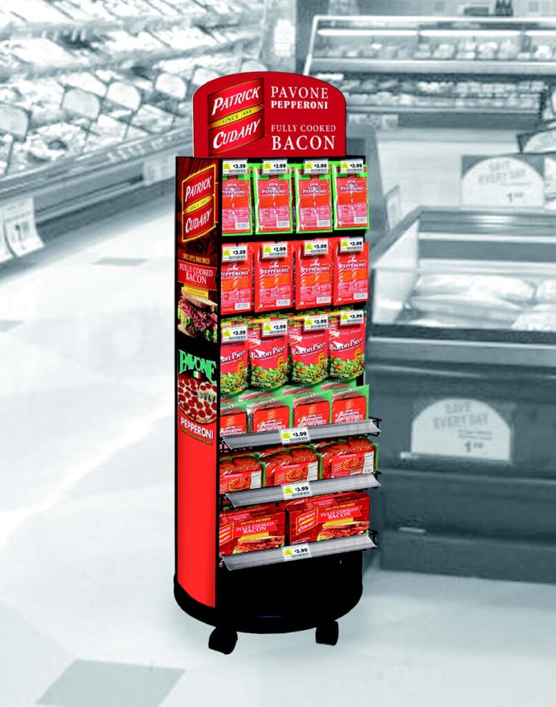 Peg Board PowerPillar Floor Spinners | TM Shea Products