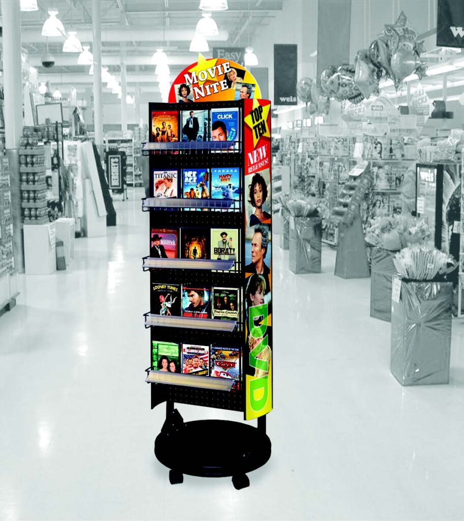 Peg Board PowerPillar Floor Spinners | TM Shea Products