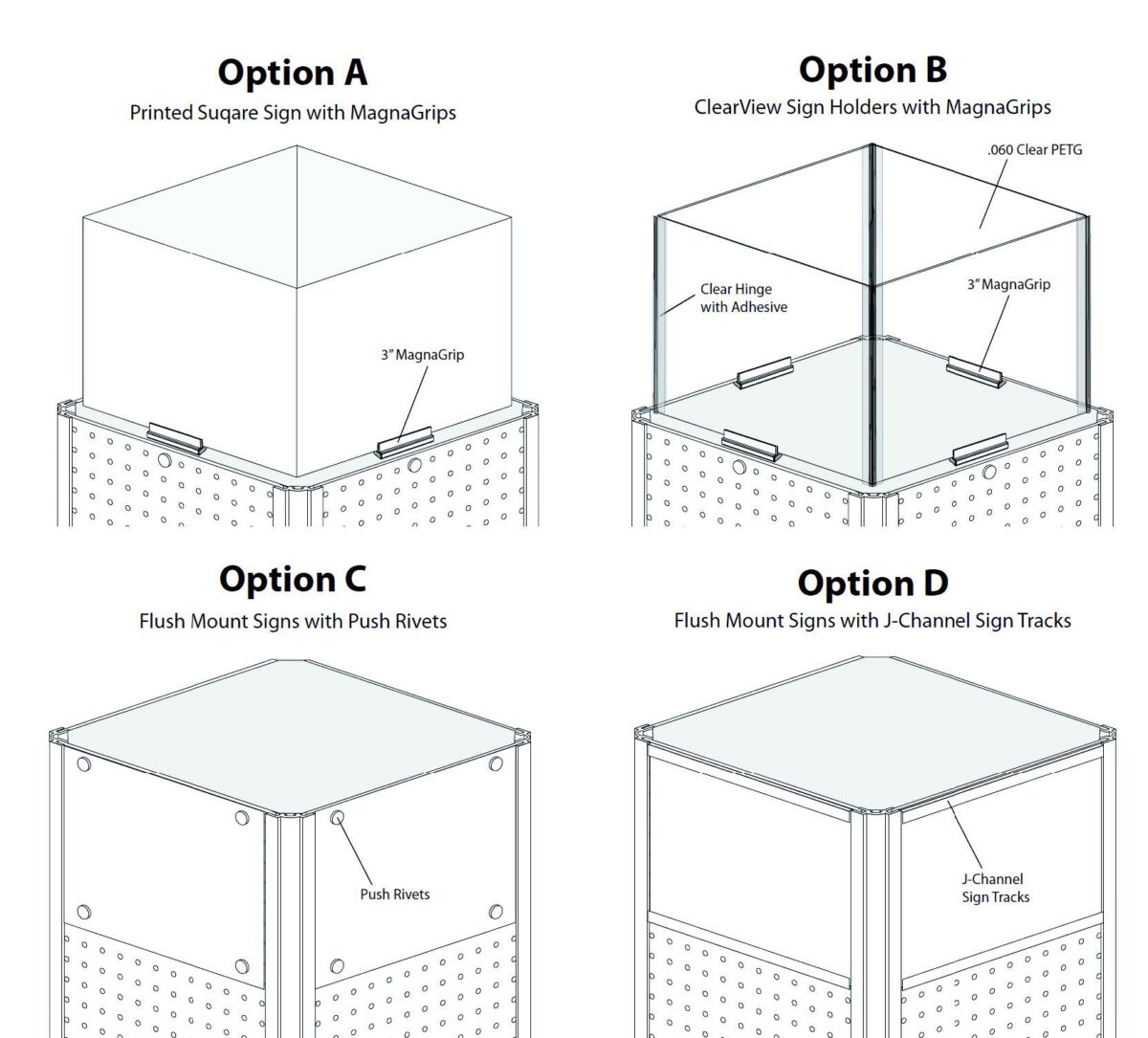 QuadSpinner Floor Displays | TM Shea Products