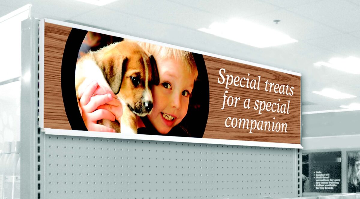 Two-Sided Top Rail Mount Sign Systems | TM Shea Products